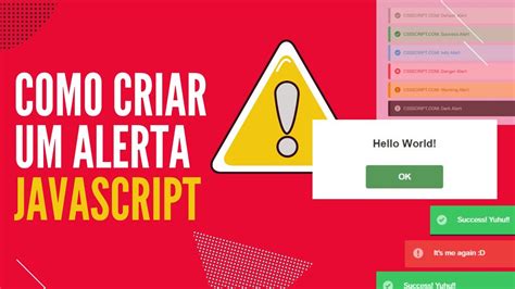 Como Criar Um Alerta Javascript Youtube