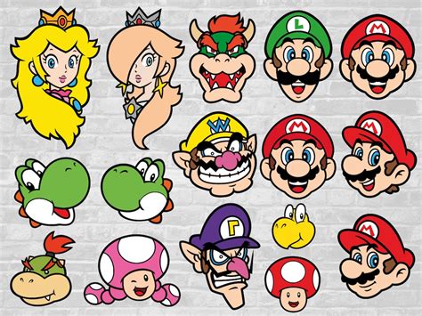 Super Mario Bros Characters Svg Files Ubicaciondepersonas Cdmx Gob Mx