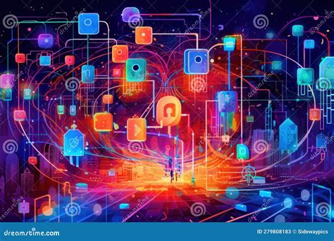 Fraud Detection And Artificial Intelligence Generative Ai Stock Illustration Illustration Of