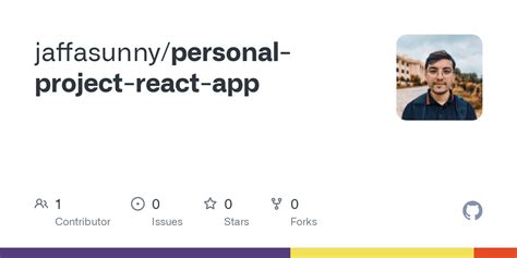 Github Jaffasunnypersonal Project React App