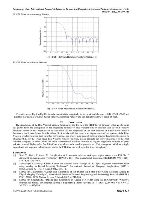 Design Of Fir Filter Using Rife Vincent Window Using Ffd Algorithm