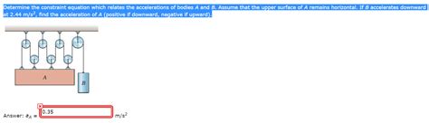 Solved Determine The Constraint Equation Which Relates The Chegg