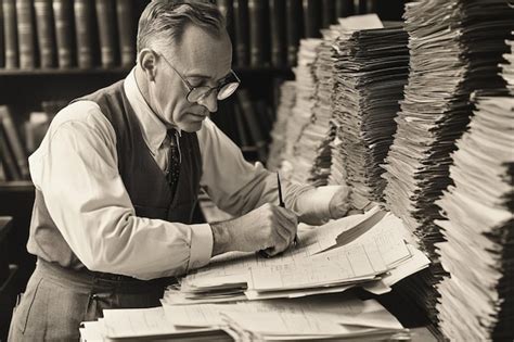 Digitizing Paper Records Ar Generative Ai Premium Ai Generated Image