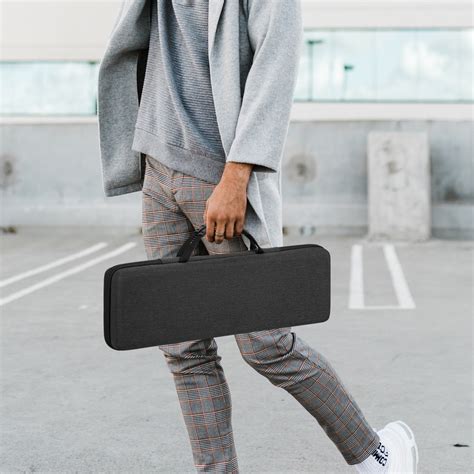 Geekria Keyboard Mouse Combo Case Hard Shell Carrying Bag For Key Compact Keyboards