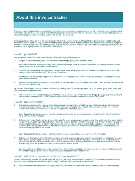 sales invoice tracker pdf invoice computing