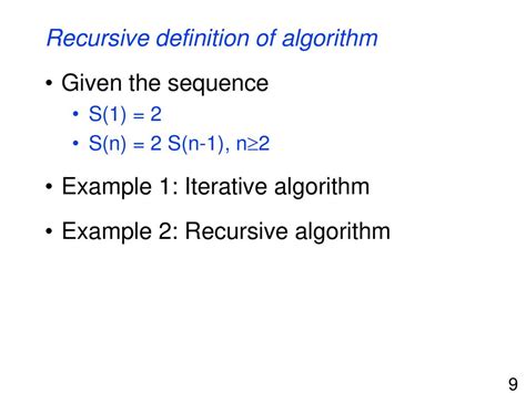 Lecture Outline for Recurrences - ppt download