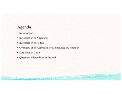 Using Redux And Angular 2 With Meteor Ppt