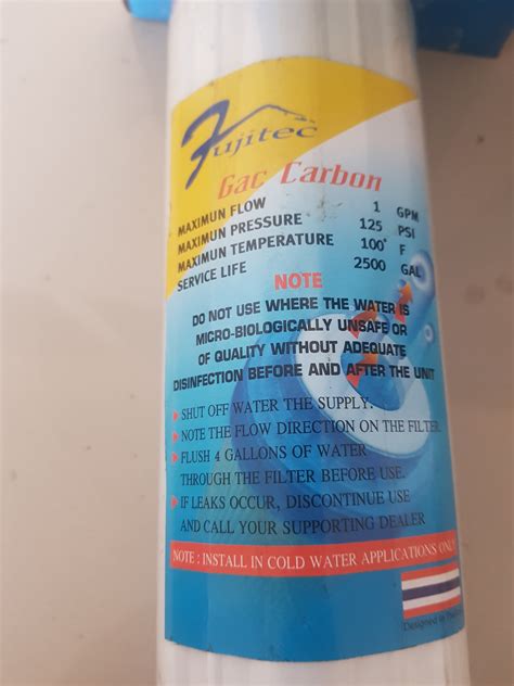 เหลือ2ชุด เท่านั่น กรองคอลีน ต่อเกลียว 4หุน 1 2 กรอง 4หุน 360 บาท ไส้กรอง คาร์บอนแก็ช 190