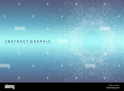 Graphic Abstract Background Communication Big Data Visualization Connected Lines With Dots