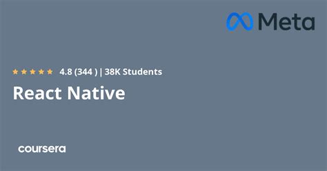 React Native Coursera