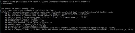 Error Could Not Locate The Bindings File Issue Balena Io Modules Drivelist GitHub