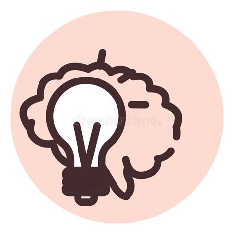 Marketing Brain Storm Icon Stock Vector Illustration Of Concept