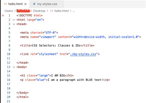 How To Use Classes And Ids To Select Elements In Css The Helpful Tipper