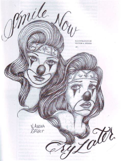 Chicano Smile Now Cry Later Drawings Drawing Inspiration Ideas