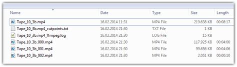 ffmpeg automatically split large mov video files into smaller files