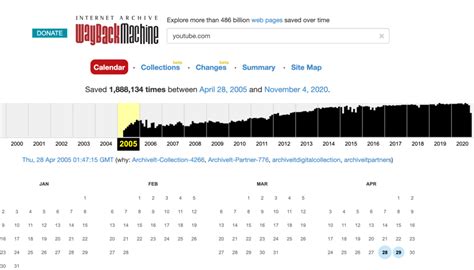 old versions of website pages and how to find them