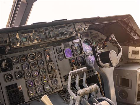 Aircraft Flight Control Switch Panel Inside The Cockpit 11704091 Stock