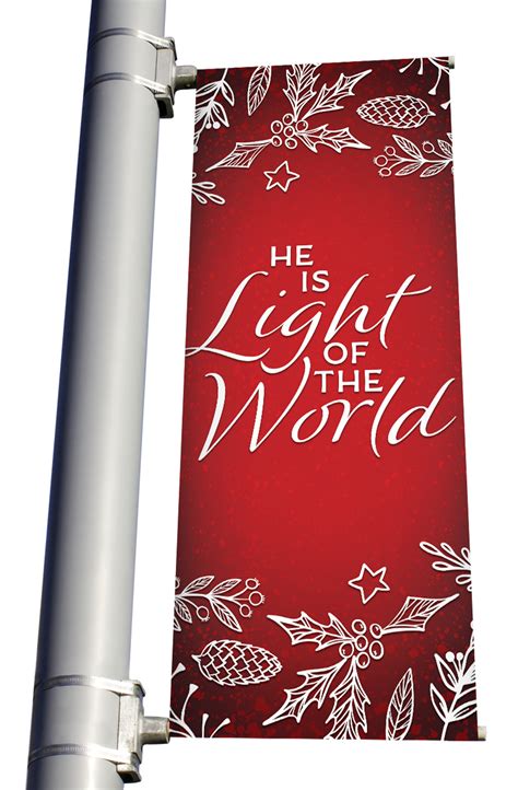 Light Of The World Light Pole Banner Cb181