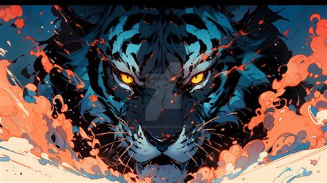 Anime Style Tiger Fierce Portrait By Kungfuzhang On Deviantart