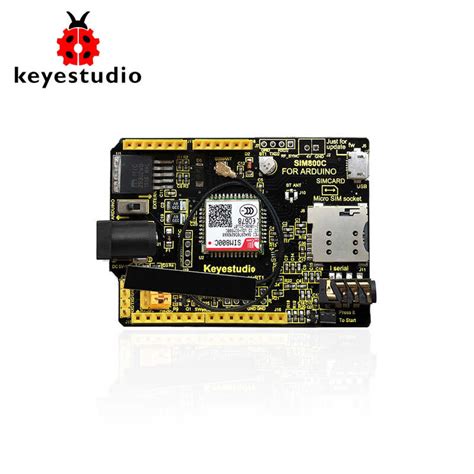 Keyestudio Sim800c Gprs Gsm Shield With Antenna For Arduino Uno R3