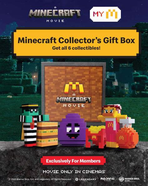 Mcdonalds Spore New Minecraft Movie Blind Box Collectibles Happy