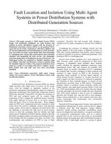 Pdf Fault Location And Isolation Using Multi Agent Systems In Power