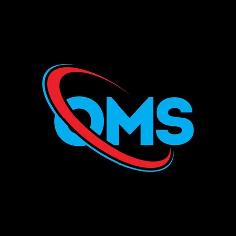 O Logotipo Da Oms Letra Oms O Logotipo Das Iniciais Oms Ligado Com