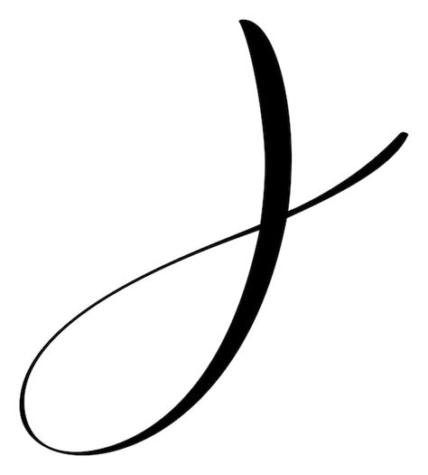Premium Vector Hand Drawn Vector Calligraphy Letter J Script Capital Font Logo Handwritten
