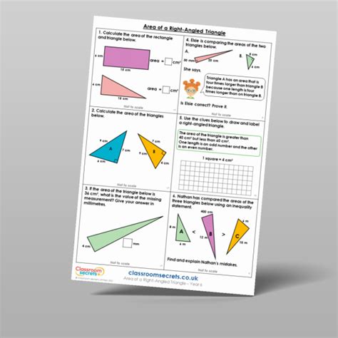 Year 6 Area Of A Right Angled Triangle Mixed Activity Resource Classroom Secrets