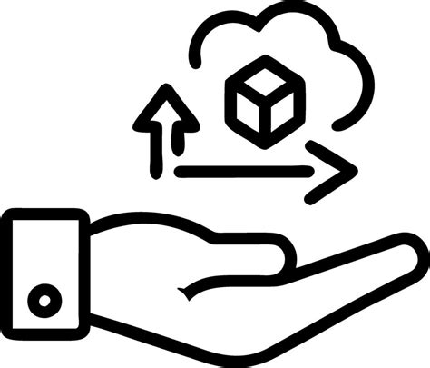 Hand Holding Holographic Erp Integration Cloud Icon Illustrating Erp