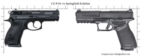 CZ P Vs Springfield Echelon Size Comparison Handgun Hero