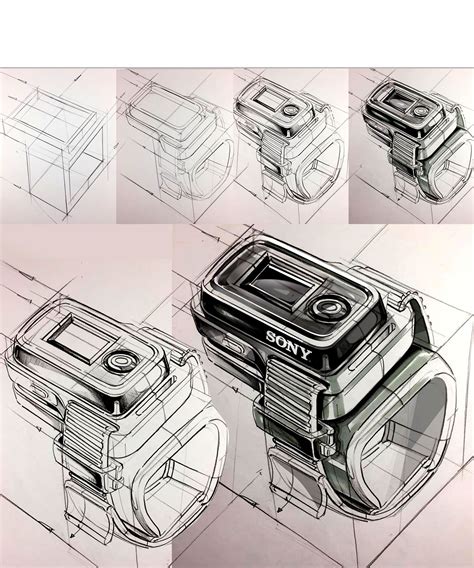 Industrail Design Sketch And Marker Rendering Tutorial On Behance Industrial Design Sketch