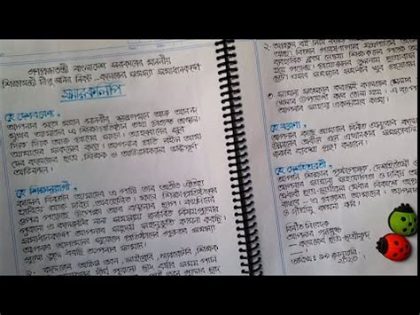 Saroklipi Lekhar Niom Bangla Hsc Amontron Pothro Manpothro Bangla 2nd Part Handwriting