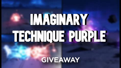 Roblox Studio Imaginary Technique Purple Giveaway YouTube