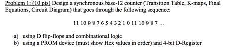 Solved Problem L Pts Design A Synchronous Base Chegg