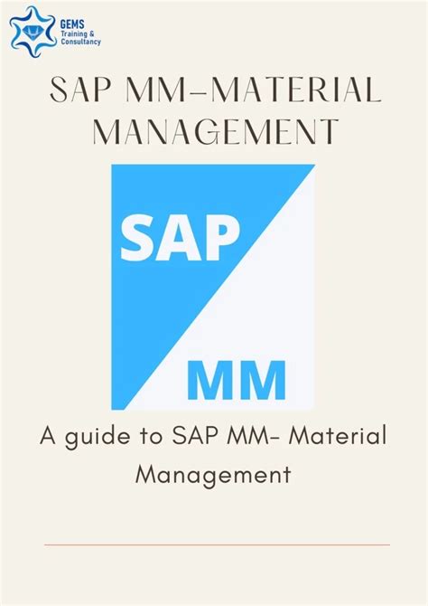 PPT SAP Material Management PowerPoint Presentation Free Download ID
