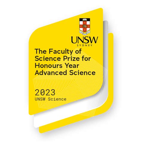 2023 Faculty Of Science Prize For Honours Year Advanced Science Credly