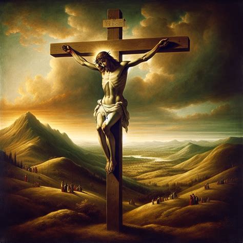 Jesus Being Crucifie Bible Art