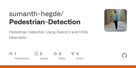 Github Sumanth Hegdepedestrian Detection Pedestrian Detection Using Opencv And Hog Descriptor
