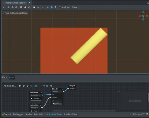 Incorrect Interpolation Using Blendnodes In Animationtree · Issue