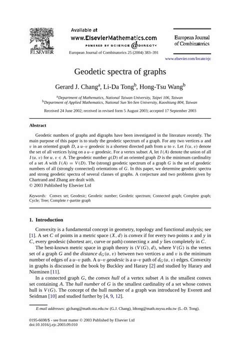 Pdf Geodetic Spectra Of Graphs Dokumen Tips