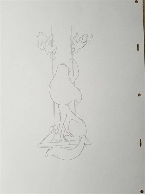 Original Set Of Sketches For Disney Fantasia Pastoral Centaurette