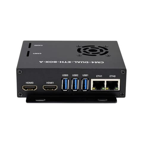 Waveshare Průmyslový Dual Gigabit Ethernet Minipočítač Pro Raspberry Pi Cm4 Rpishopcz