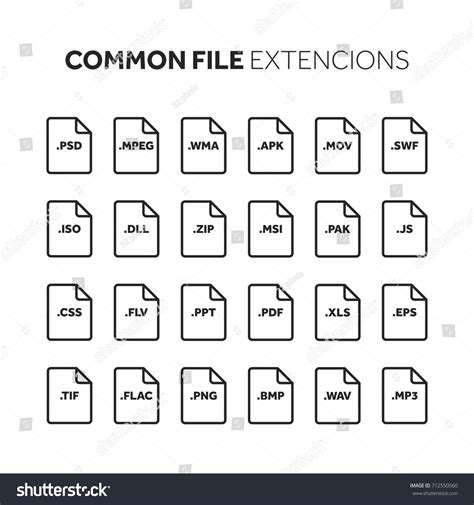 lineoutline flat style icon set source stock vector royalty free