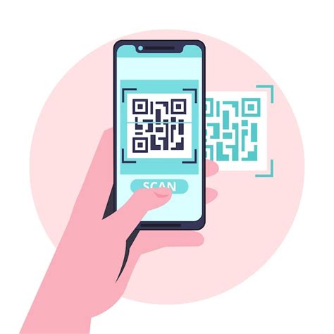 Premium Vector Smartphone Scanning Qr Code