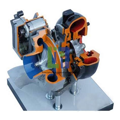 Variable Geometry Turbocharger With Electrical Control Motor Cutaway
