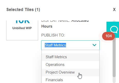Adding Tiles To Your Dashboard BigTime Software