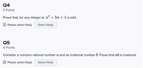 solved q4 5 points prove that for any integer n na 5n 1