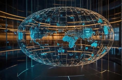 Premium Photo Futuristic Data Center Operations