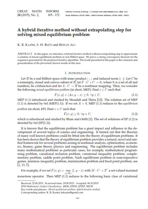 A Hybrid Iterative Method Without Extrapolating Step For Solving Mixed Equilibrium Problem